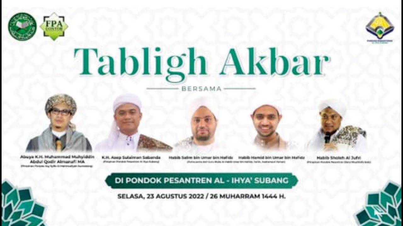 TABLIGH AKBAR BERSAMA HABIB SALIM BIN UMAR BIN HAFIDZ DI PONPES AL-IHYA ...
