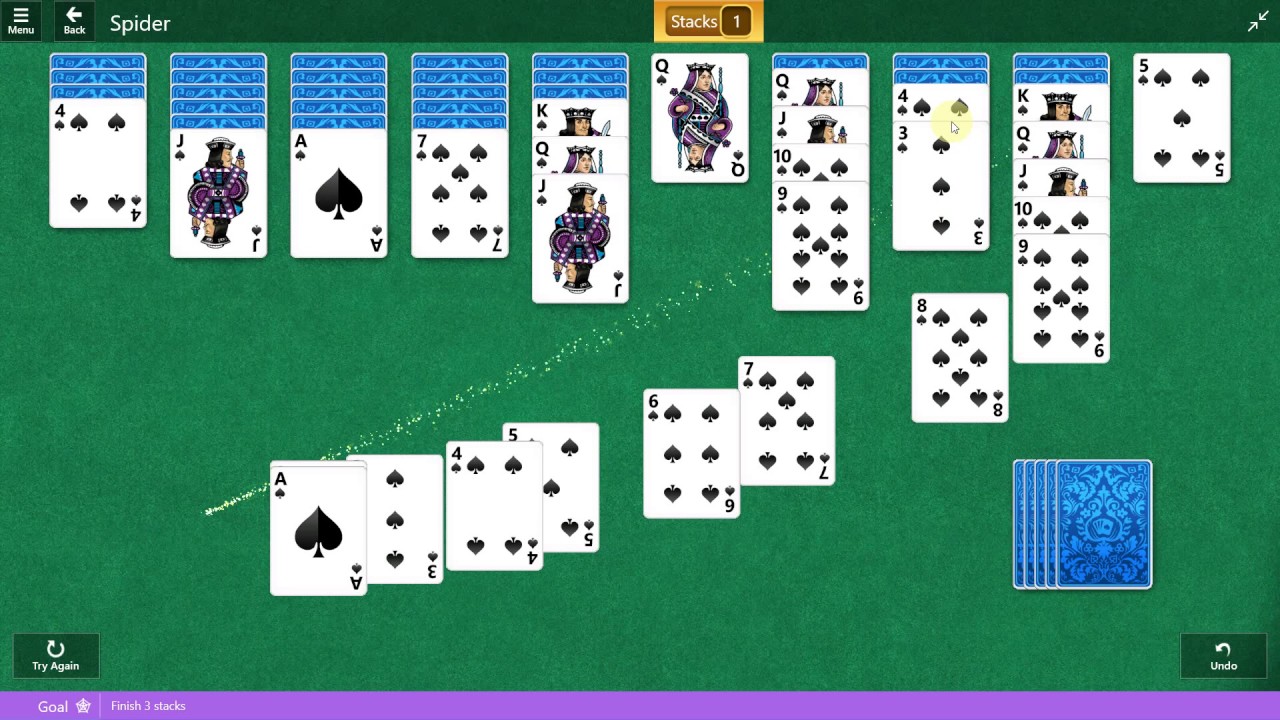 Microsoft Solitaire Collection - Spider - December 24 2016 - YouTube