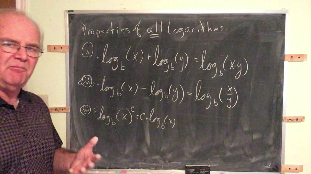 Pre Calc log properties II - YouTube