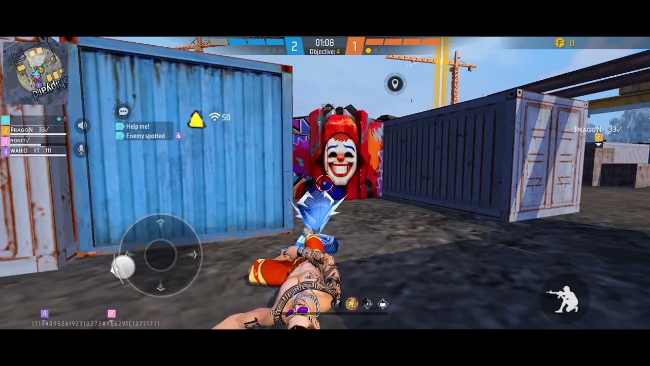 MATCH WITH V BATCH YOUTUBER / FREE FIRE OP GAMEPLAY / FREE FIRE ...