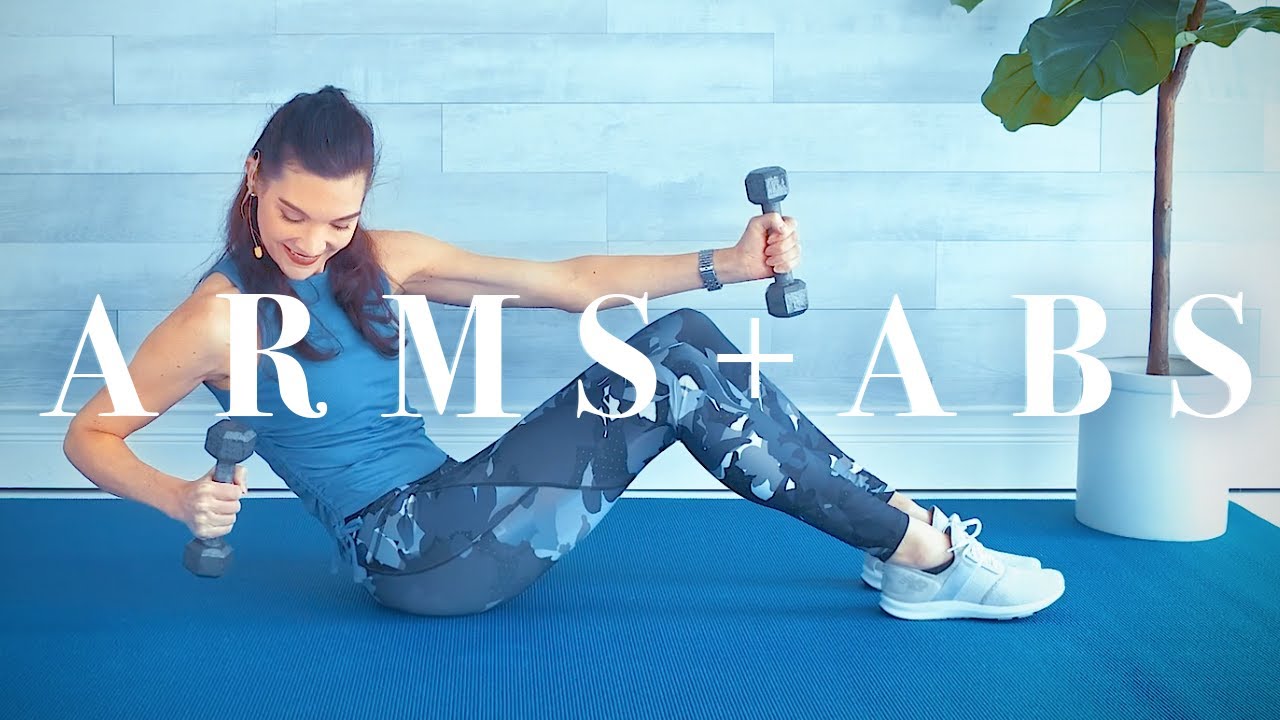 15 Minute Arms and Abs Workout for Beginners & Seniors - YouTube