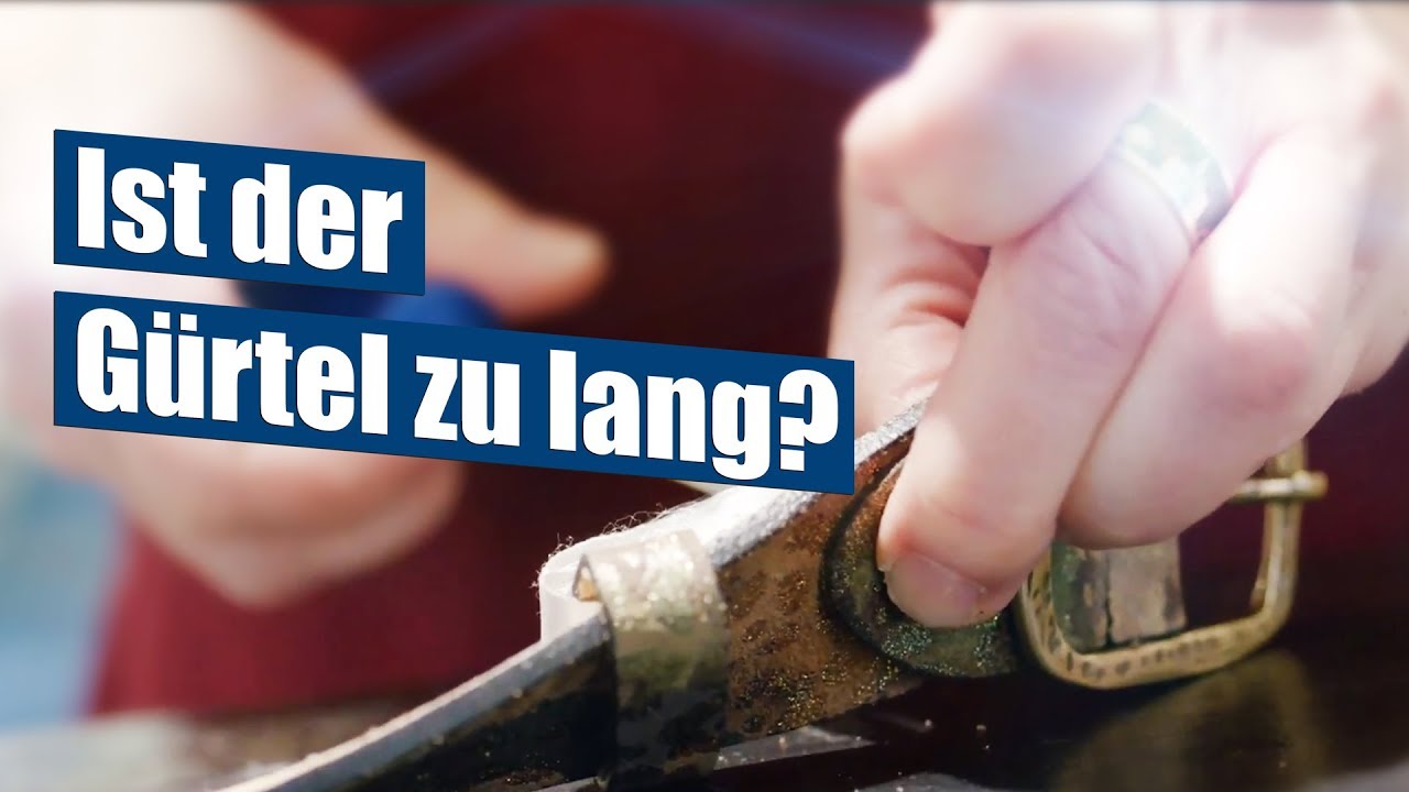 Ist der Gürtel zu lang? - YouTube