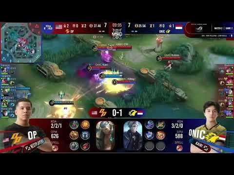 Onic Esport Vs Outplay Game 2 Highlight || MSC 2023 - YouTube