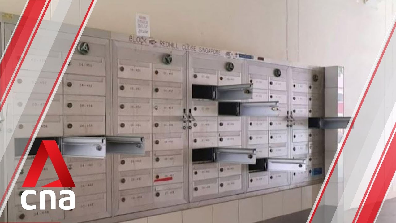 Letterboxes forced open across 9 HDB blocks in Singapore - YouTube