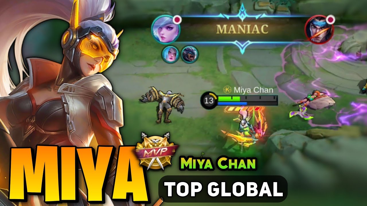 MANIAC! Miya Goldlane Build [ Miya Best Build Top Global ] By Miya Chan ...