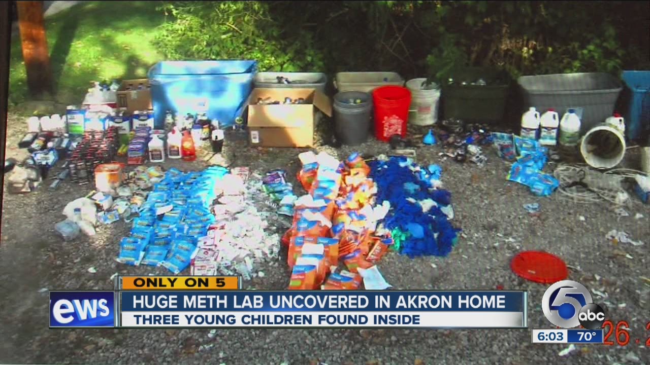Akron Police discover three children living inside home where huge meth ...