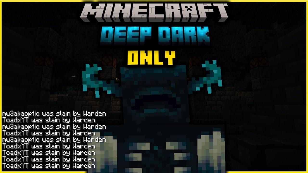We Survived Deep Dark Only World in Minecraft... - YouTube