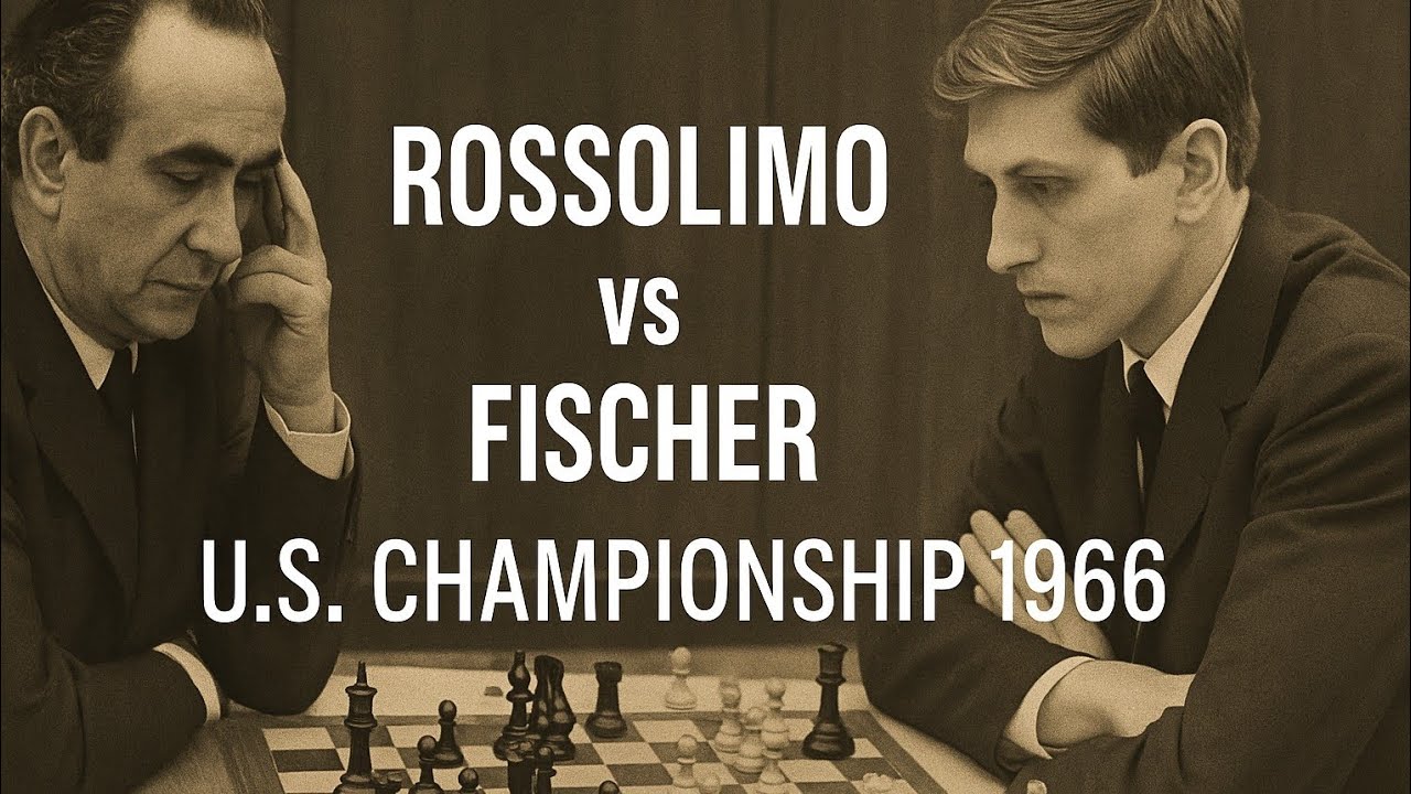 Nicholas Rossolimo vs Bobby Fischer U.S. Championship, New York (USA ...