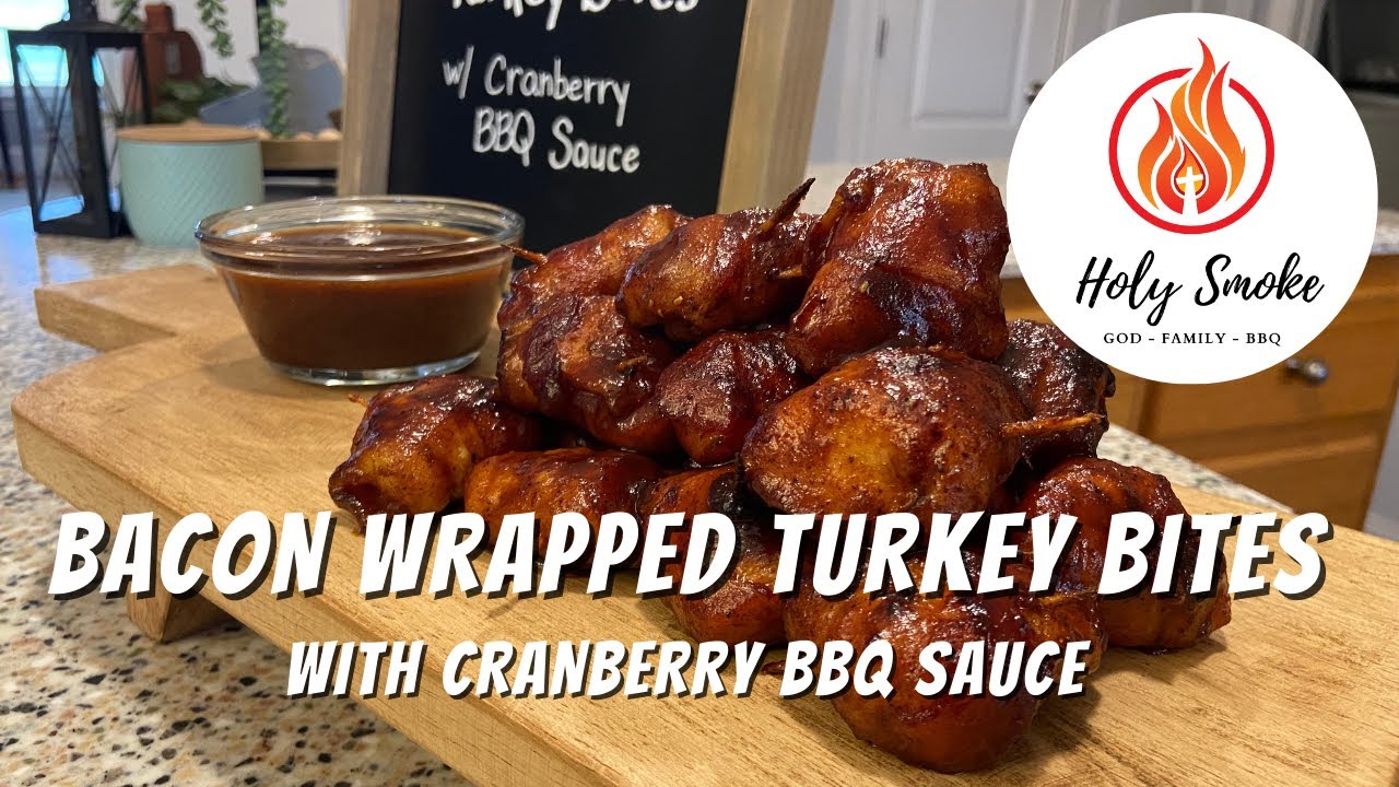 Bacon Wrapped Turkey Bites on the Recteq Pellet Grill - YouTube