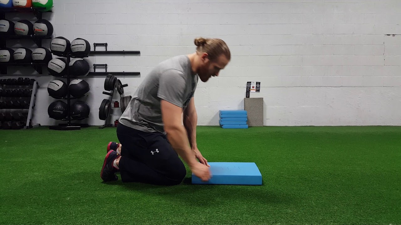 Superhero Push Ups - to Airex - YouTube