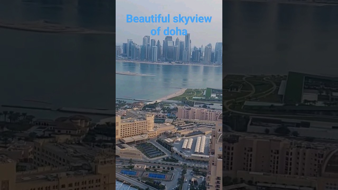 most beautiful skyview of doha ️💫 #shortsvideo #shorts #skyview #doha # ...