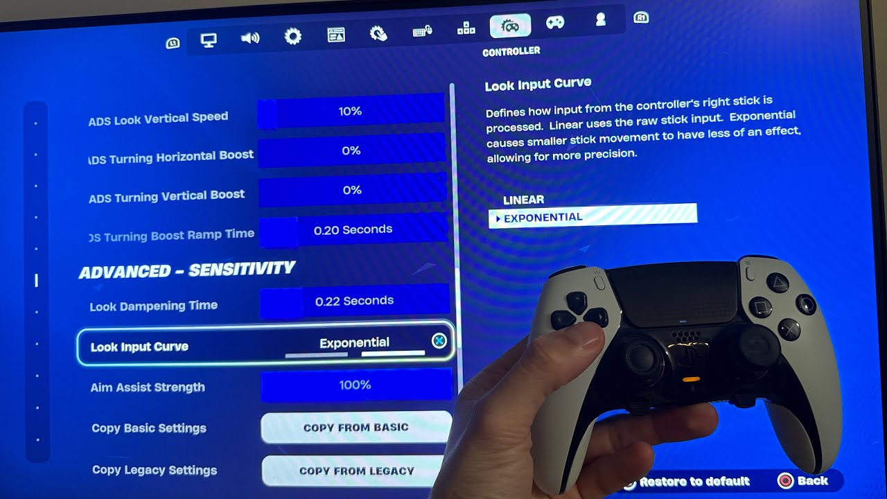 Fortnite: How to Change Controller Look Input Curve Tutorial! (For ...