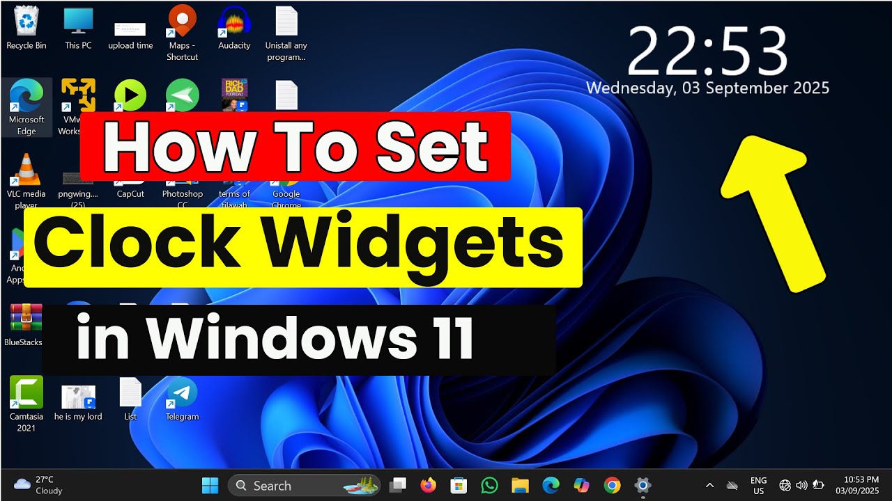 How to Add Clock Widget in Windows 11 (2025) - YouTube