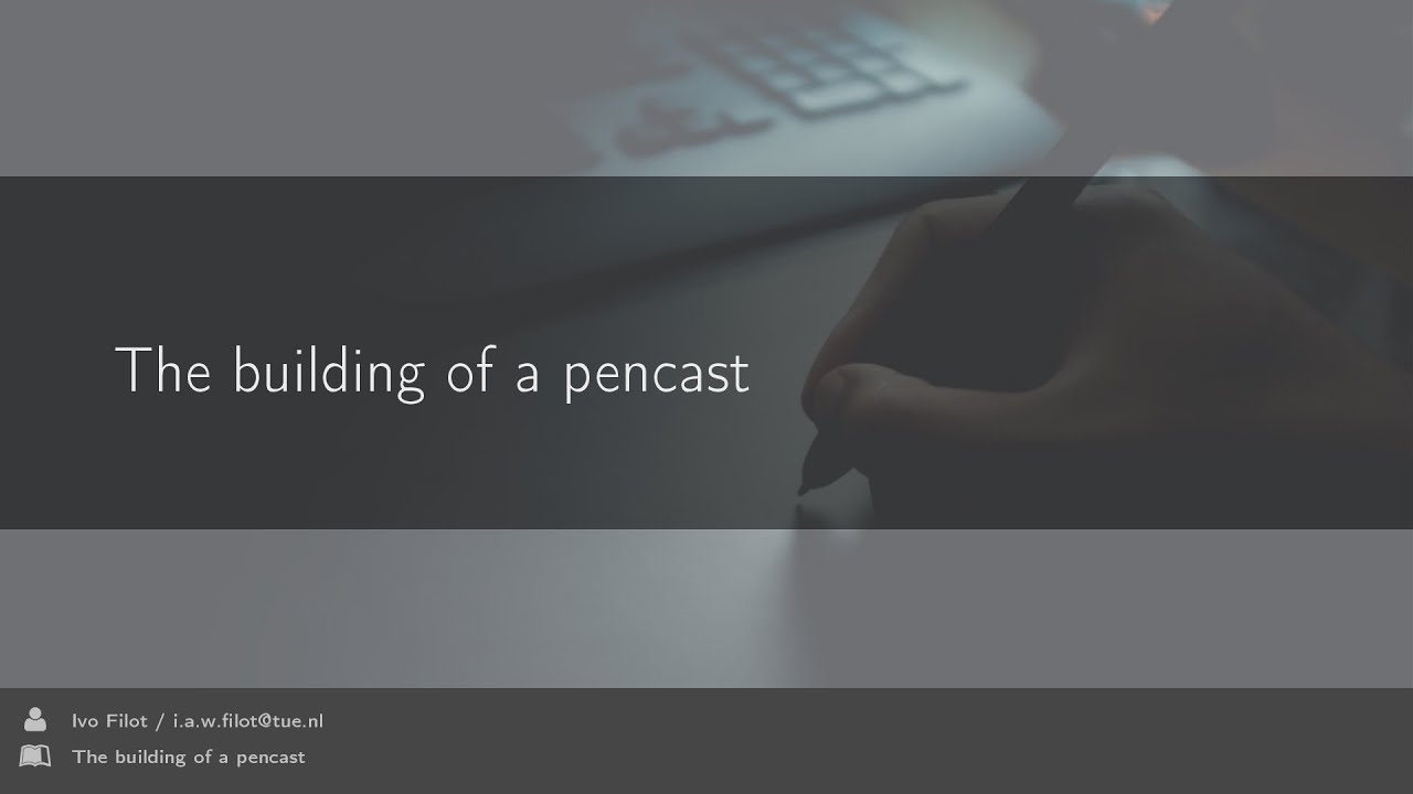 The building of a pencast - YouTube