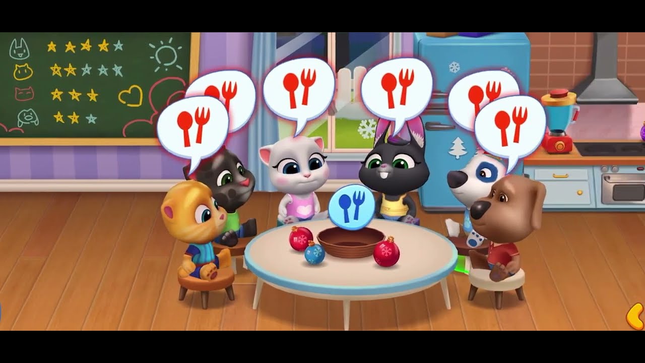 Talking Tom | Tom Friends Eating Food - YouTube