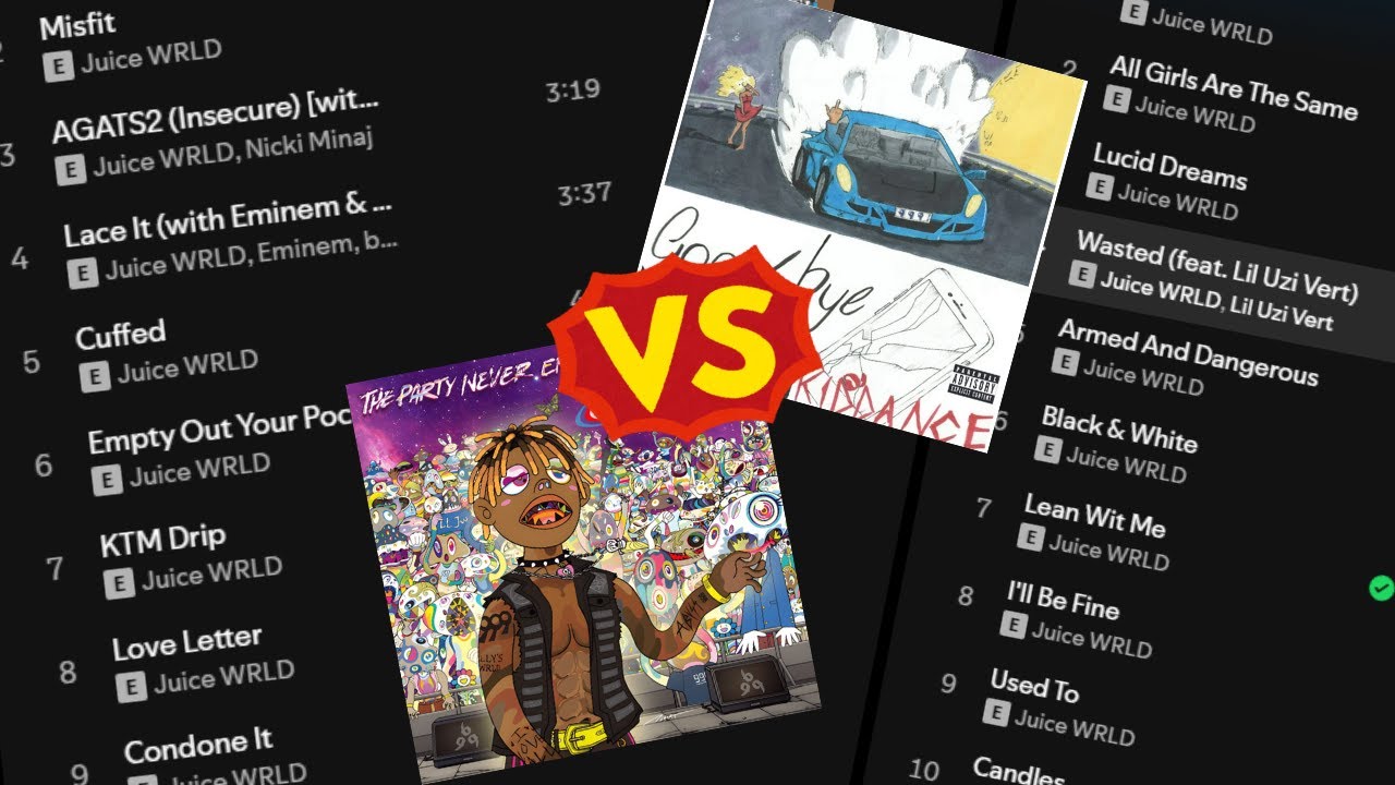 The Party Never Ends VS Goodbye & Good Riddance Which Juice Wrld Album ...