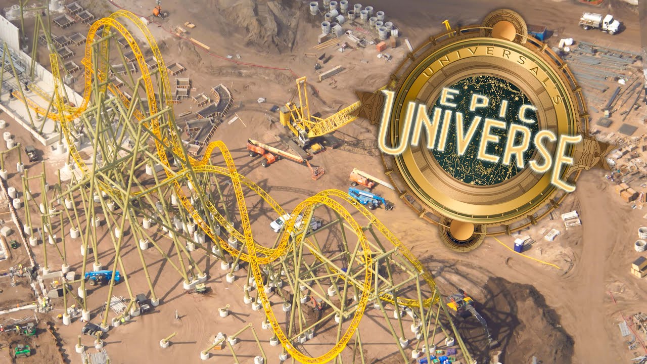 Universal’s Epic Universe Orlando Construction Update! NEW Roller ...