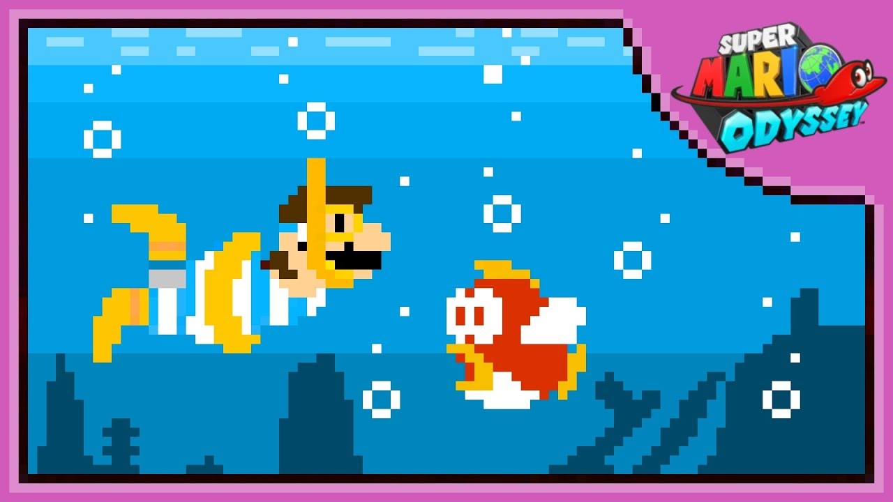 Lake Lamode: Underwater Passage (8-BIT) - Super Mario Odyssey - YouTube