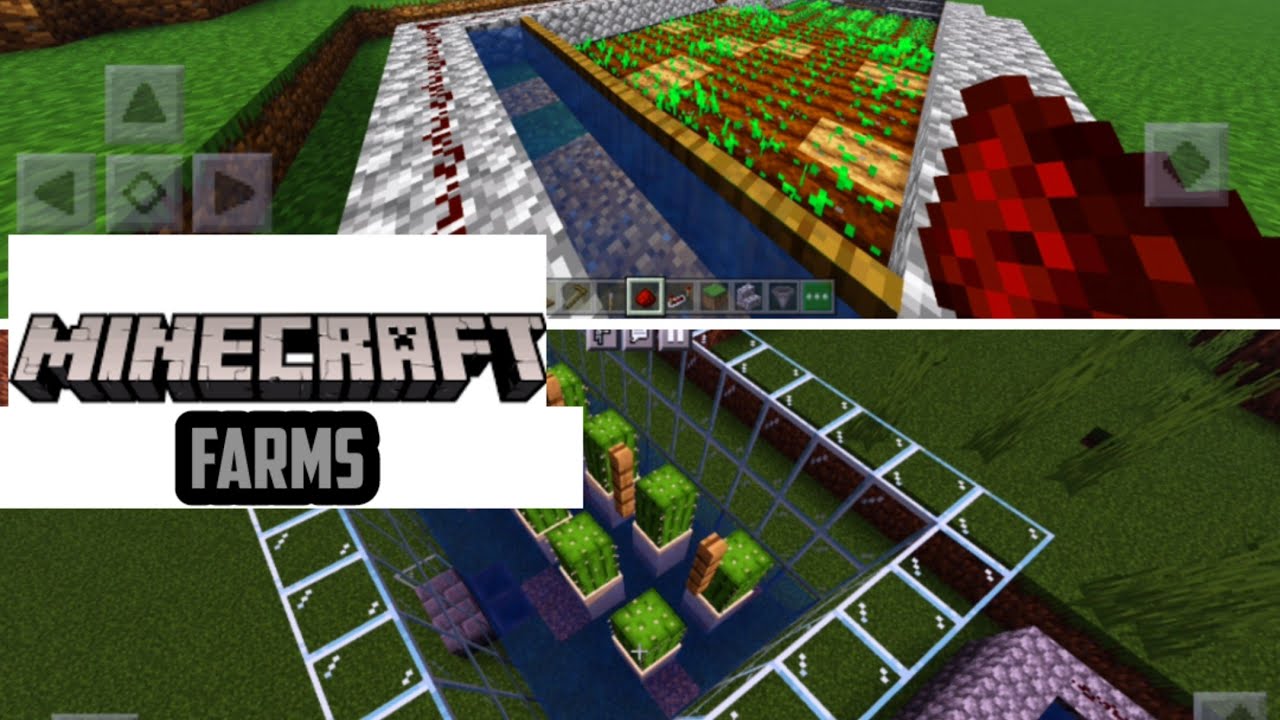 minecraft farms | starting farms - YouTube