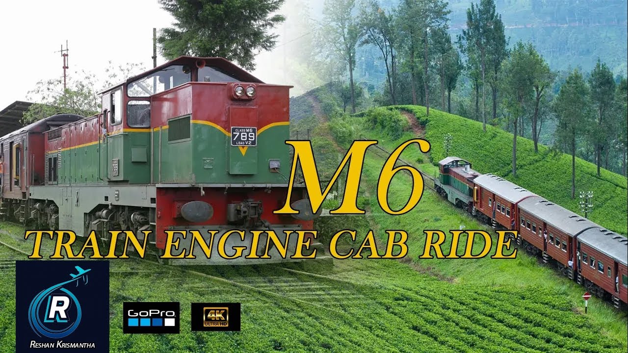 Class m6 train engine cab ride in Upcountry sri lanka railways - YouTube