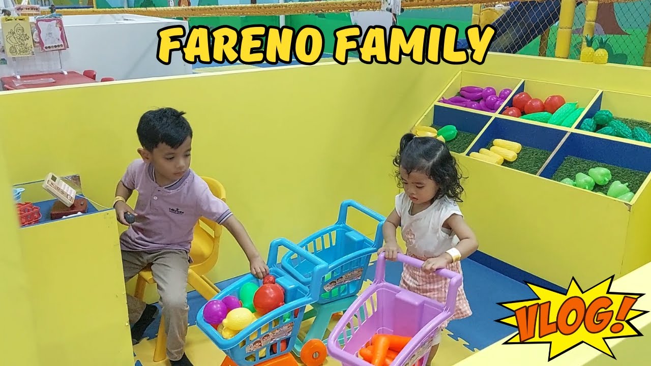 BELANJA SAYUR DAN BUAH MAINAN DI MARKET PLAYGROUND | FARENO FAMILY ...