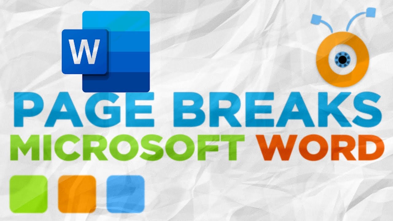 Page Breaks | Microsoft WORD for Beginners - YouTube
