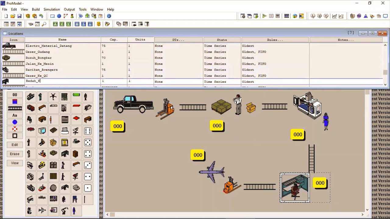 Simulasi Sederhana Proses Produksi Menggunakan Aplikasi ProModel 2016 ...
