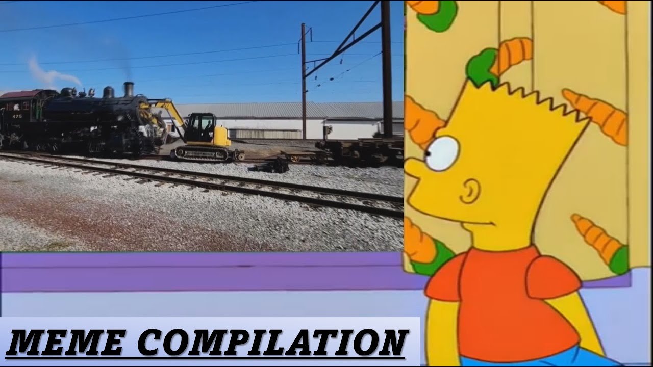 N&W 475 Crashes Into Excavator | Meme Compilation - YouTube