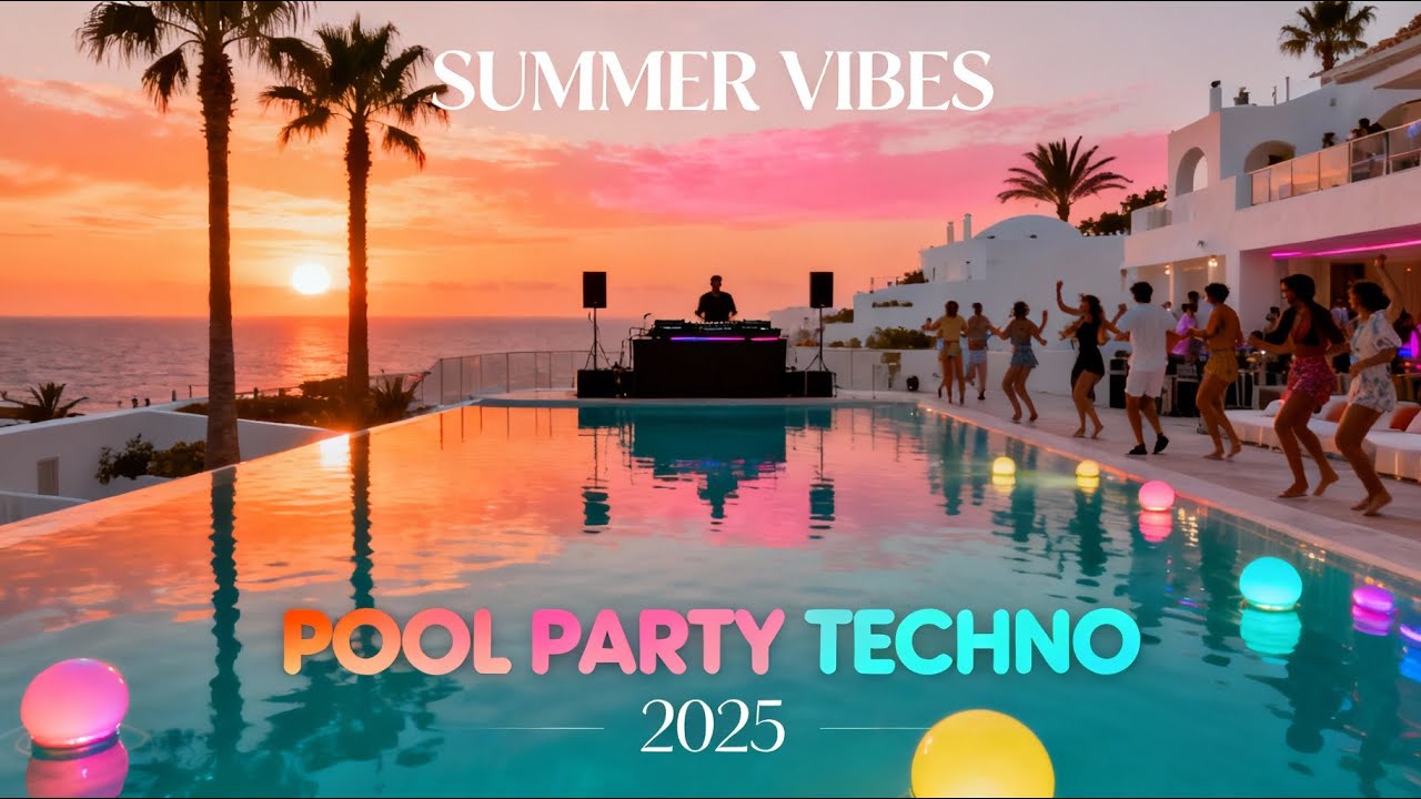 POOL PARTY MIX 2025 💦 Bass Boosted Techno EDM | Summer Dance Vibes ...