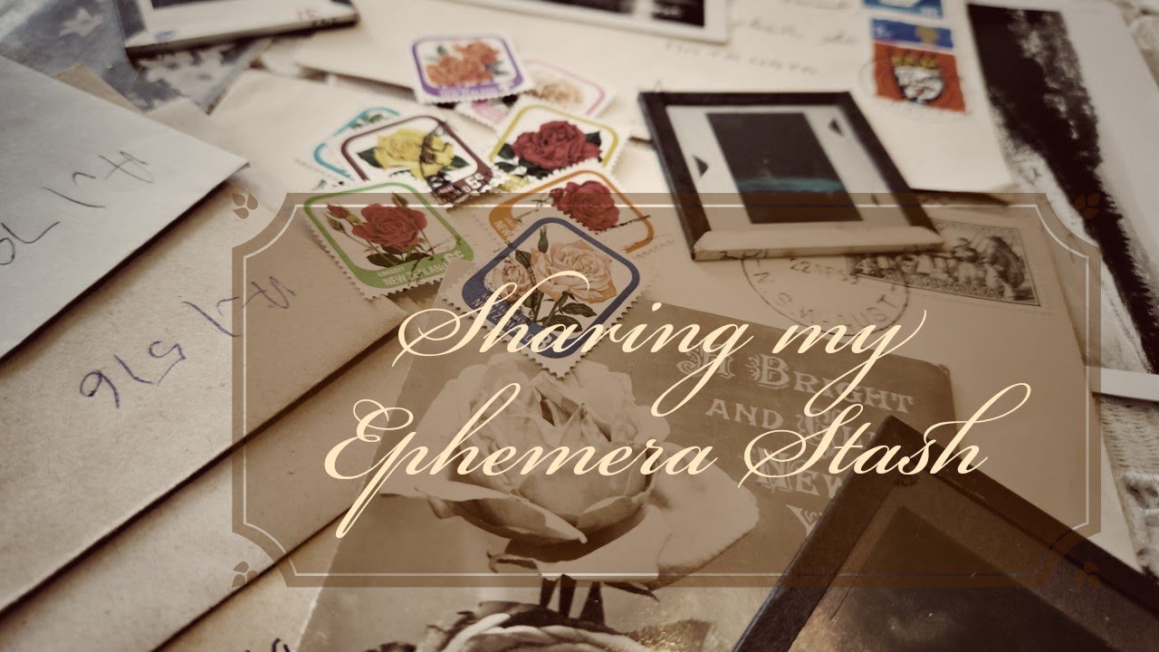 Time to share my stash/hoard of ephemera! 😆🥰 - YouTube