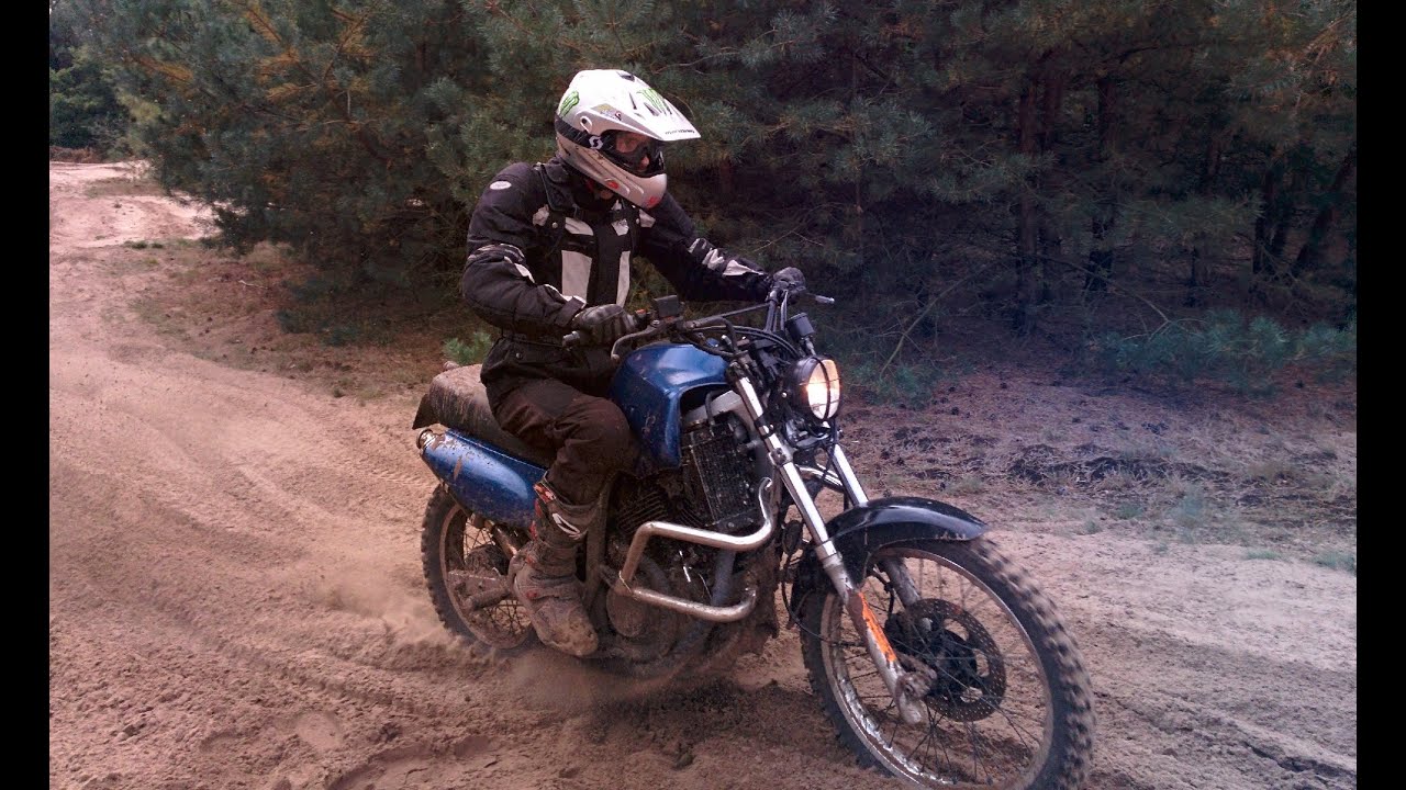 '89 Transalp 'scrambler' Offroad Riding - YouTube