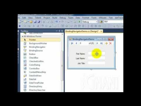 How to use BindingSource and BindingNavigator - YouTube