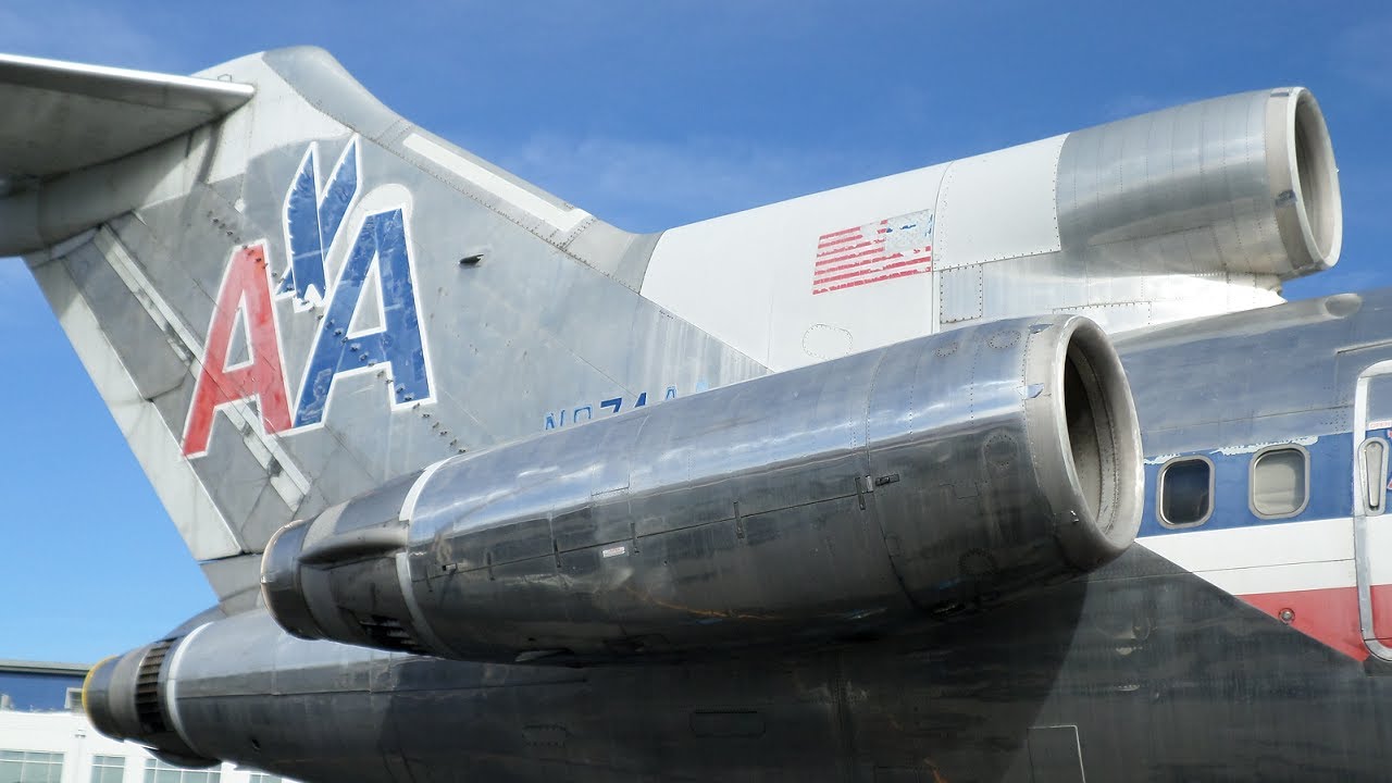 Detailed Views of an ex-American Boeing 727-223/Adv - YouTube