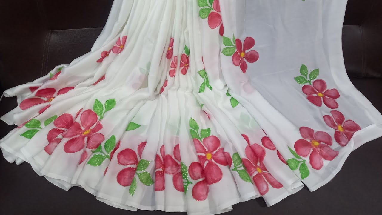Handpainted Saree |Fabric painting - YouTube