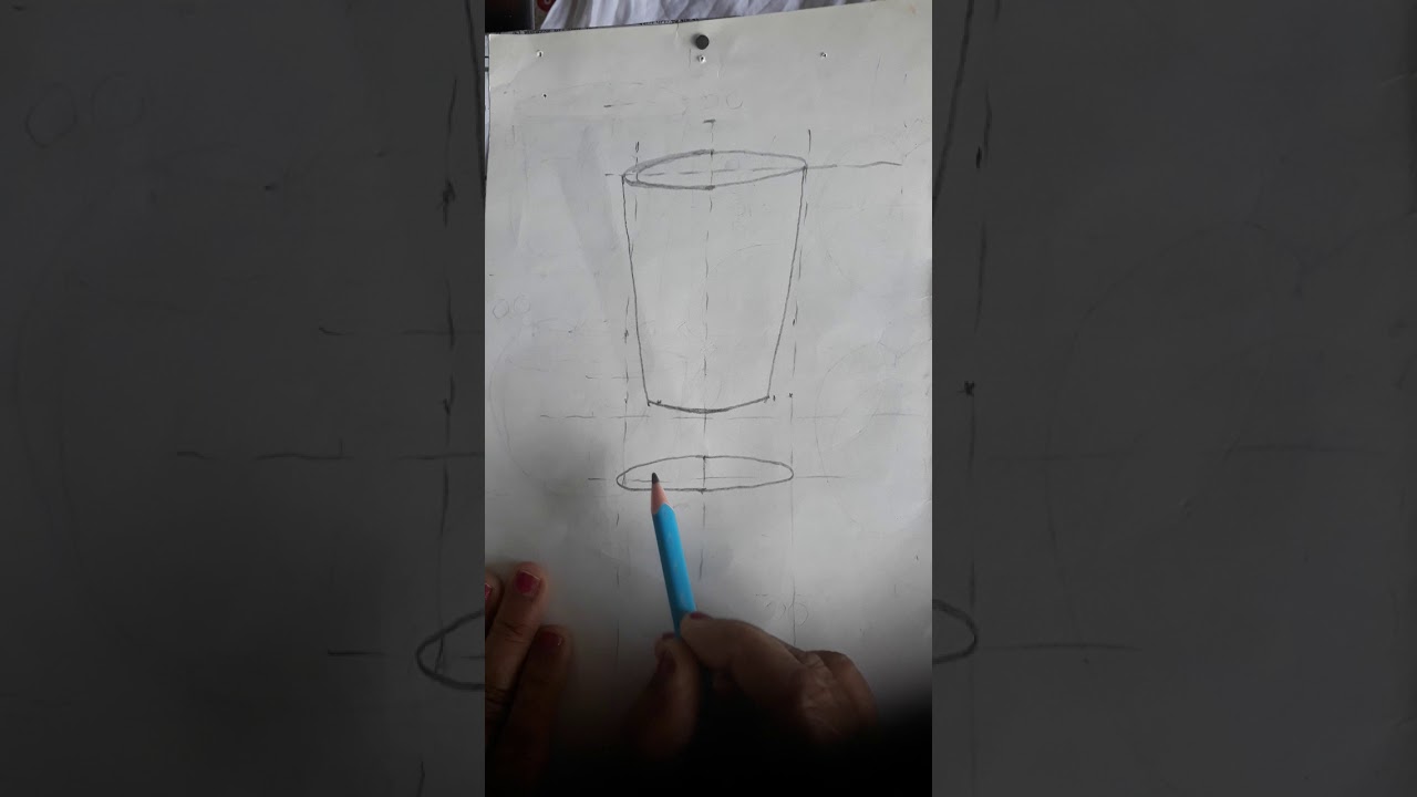 How to draw a cup and a glass with the help of lines by Kamini rajput ...
