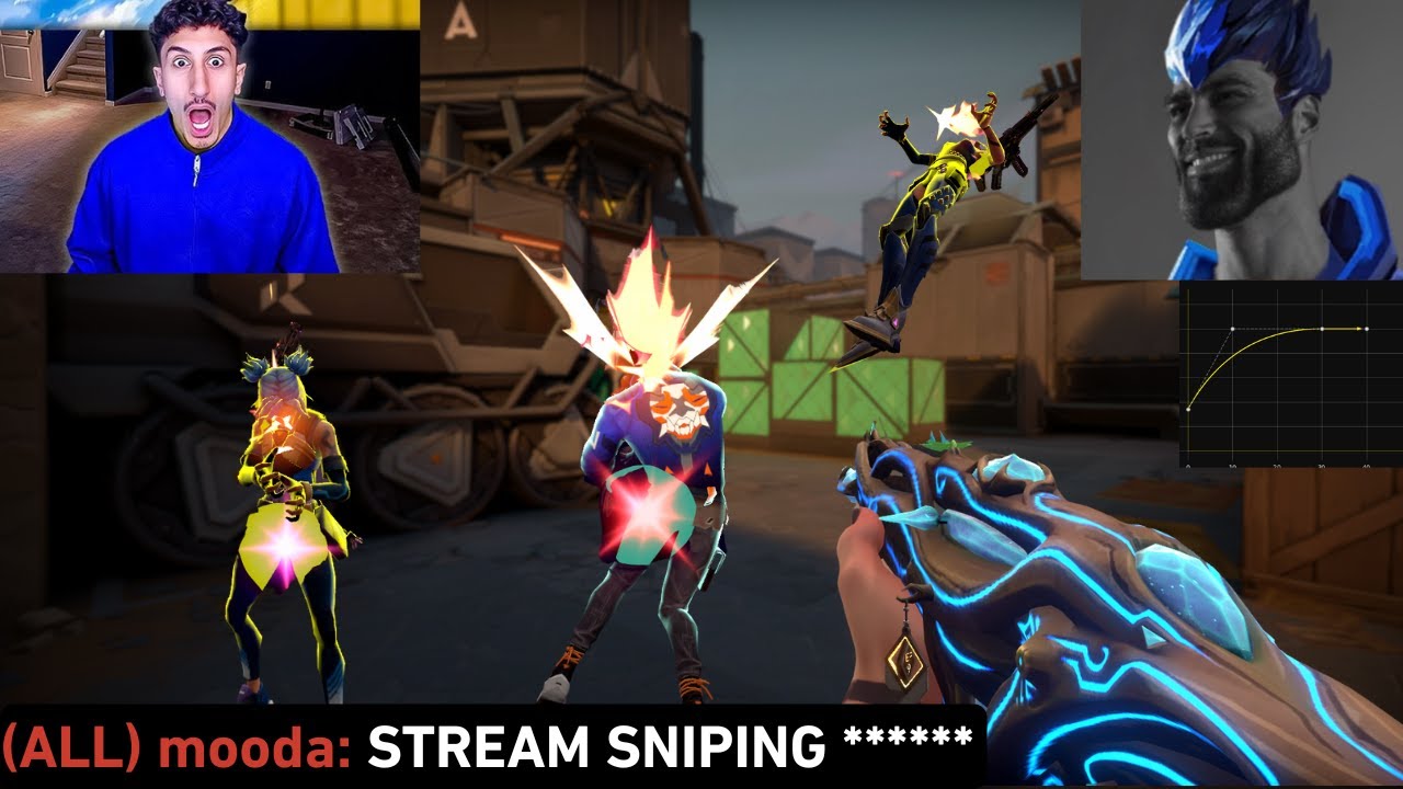 PROS said I was STREAM SNIPING because my Custom curve aim.. (Mooda ...