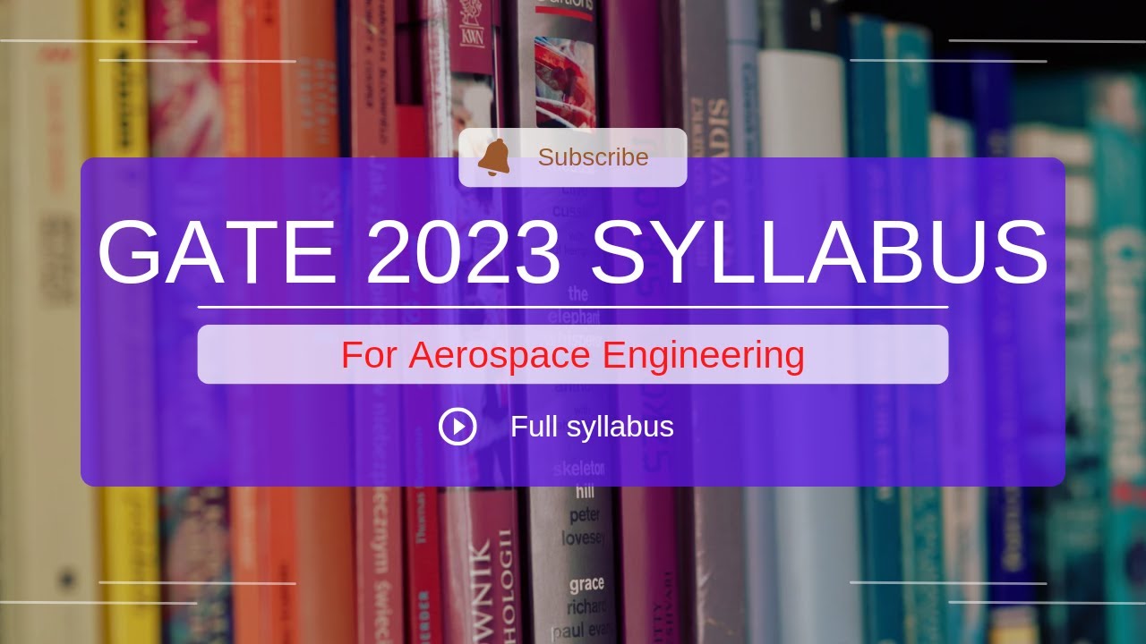 GATE AEROSPACE SYLLABUS 2023 | Aeronautical engineering | Full syllabus ...