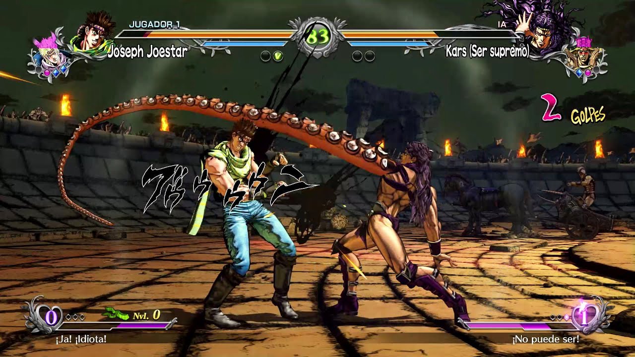 Kars VS Joseph Joestar JoJos Bizarre Adventure All Star Battle R - YouTube