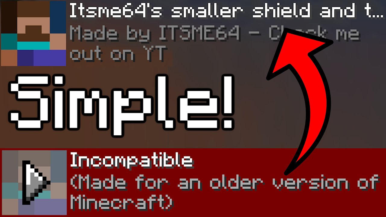 How To Fix Incompatible - Made For An Older Version Of Minecraft Error ...