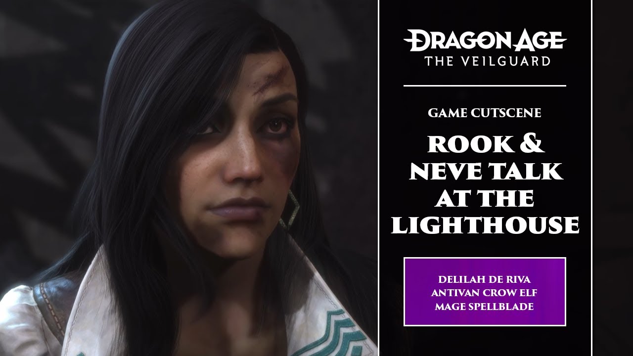 Rook &Neve's first conversation at the Lighthouse, in Dragon Age The ...
