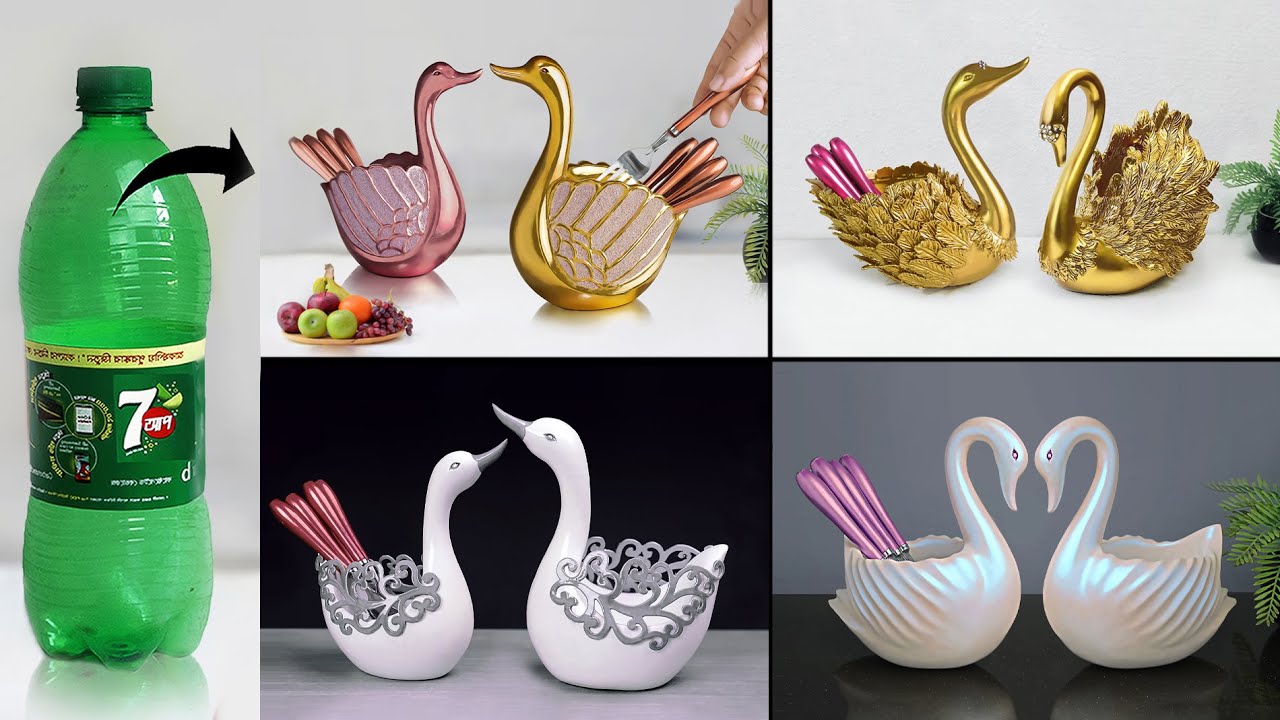 Plastic bottle spoon holder making at home || Gift item showpiece ...