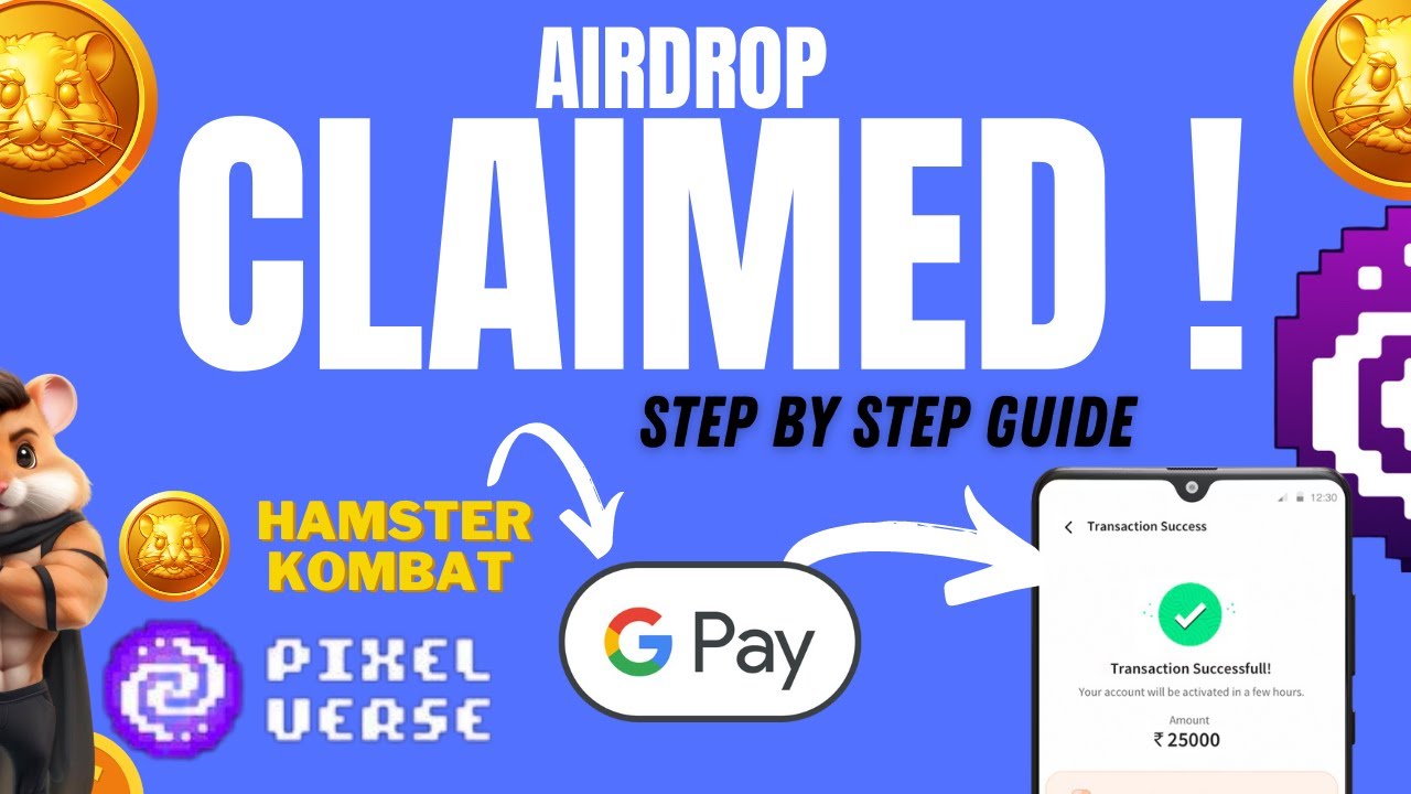 എങ്ങനെ GPAY-ലേക് TRANSFER ചെയ്യാം Hamster Kombat | PixelTap WITHDRAWAL ...