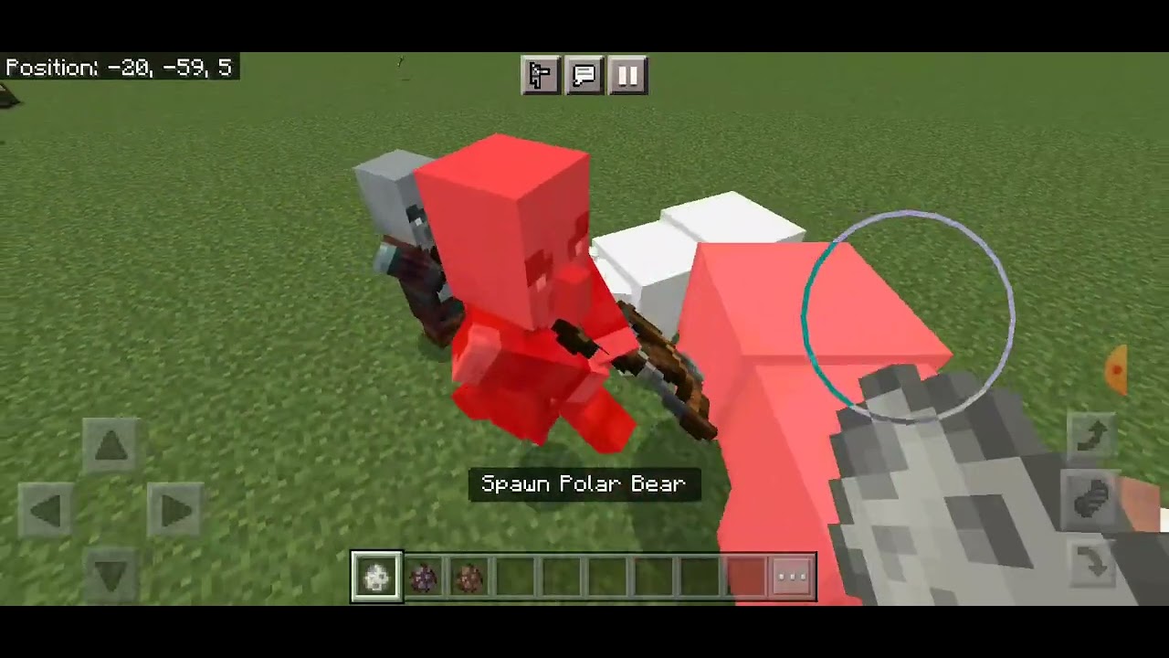 Pillager was slain by Polar Bear - YouTube