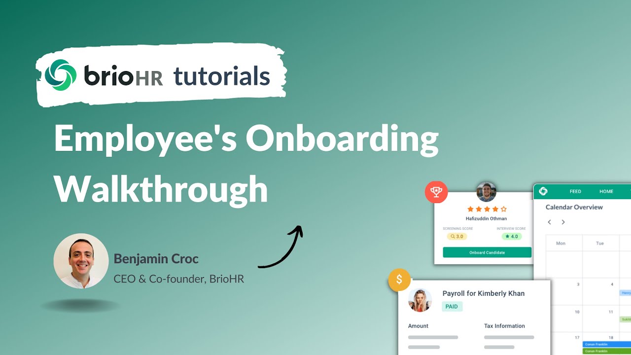11. Employee's Onboarding Walkthrough - YouTube
