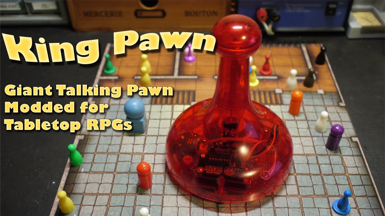 King Pawn. A Big, Talking Board Game Pawn for Tabletop RPGs - YouTube