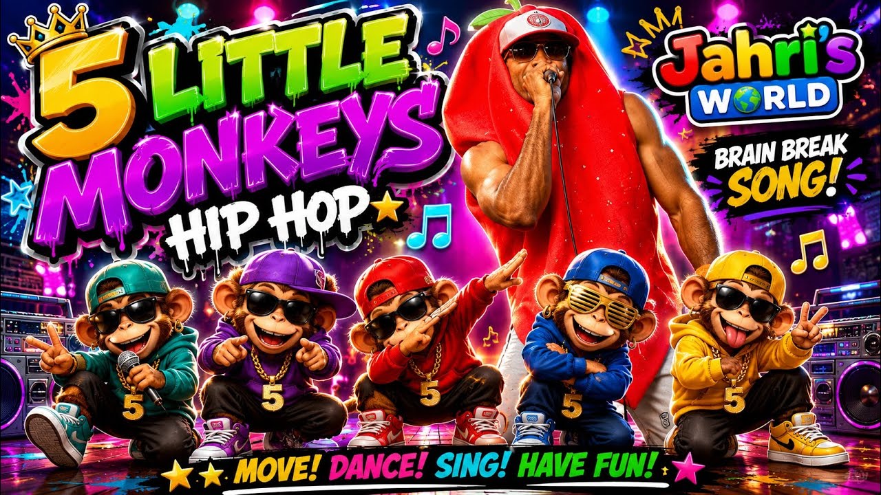 Five Little Monkeys Jumping On The Bed | Super Simple Songs - YouTube