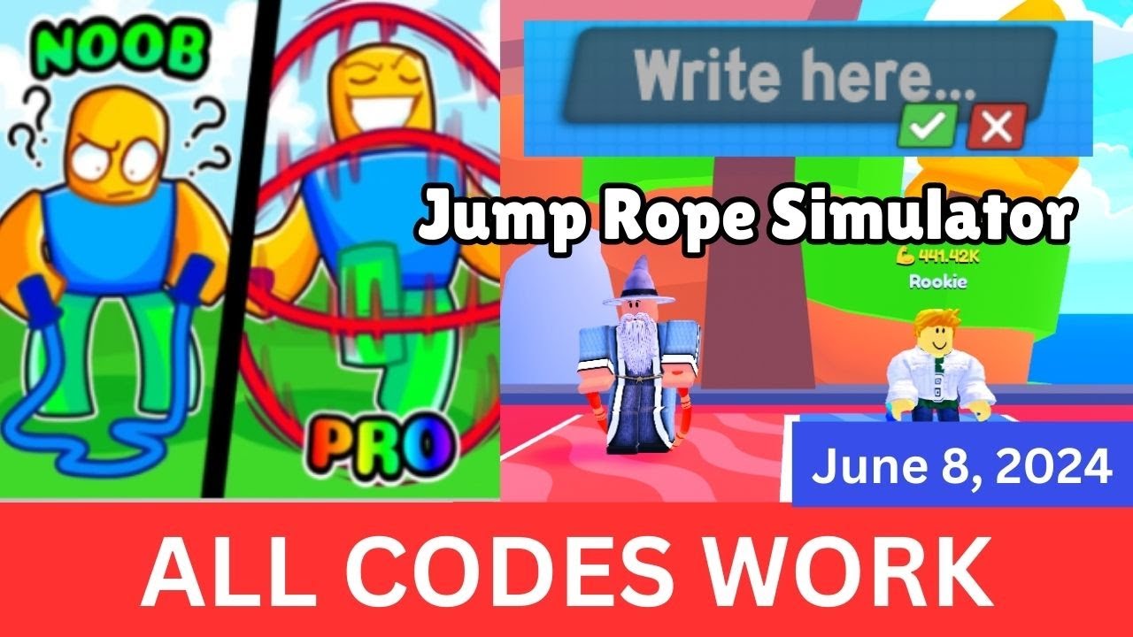 *All CODES WORK* Jump Rope Simulator ROBLOX, June 8, 2024 - YouTube