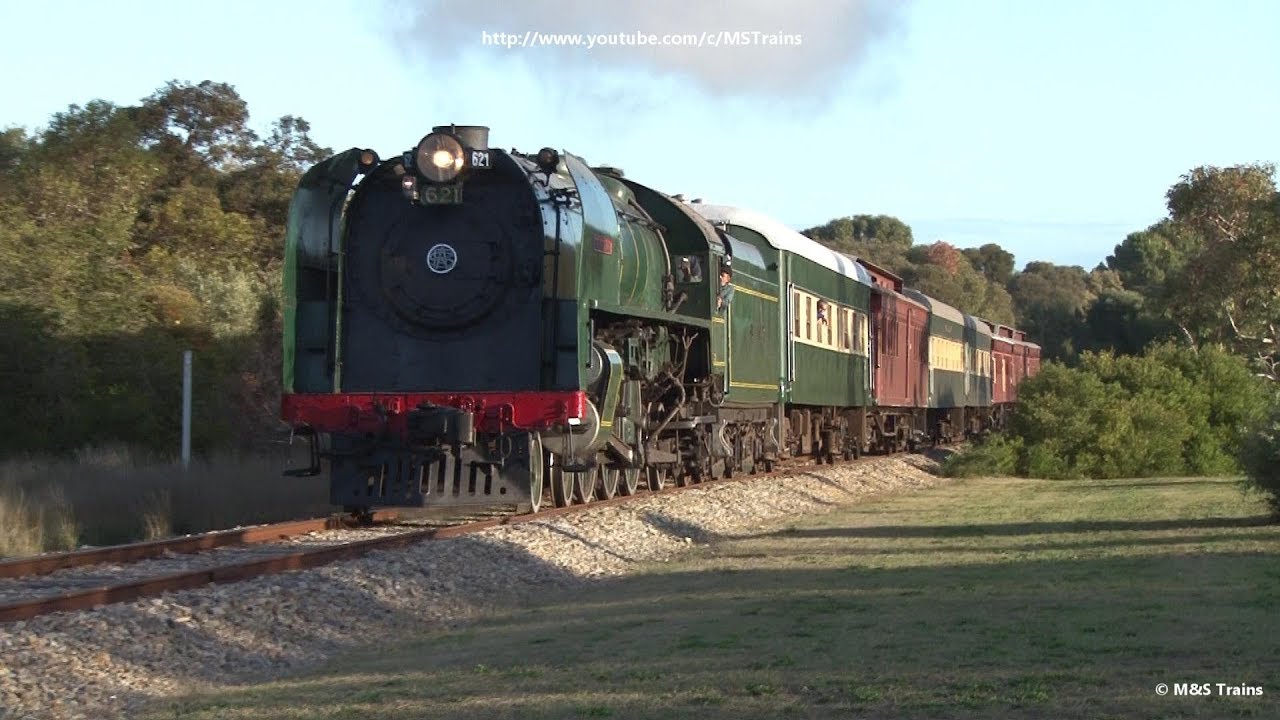 SteamRanger Heritage Railway: Return Southern Encounter with 621 - YouTube