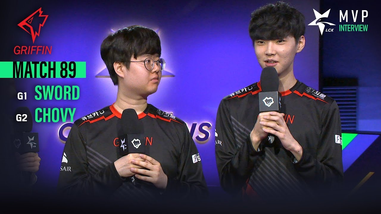 Interview with Sword + Chovy [2019 LCK SPRING] 03.31 Match89 : JAG vs GRF - YouTube