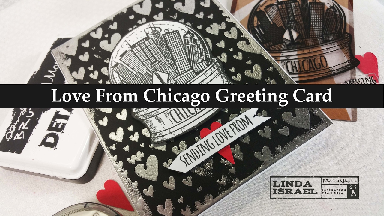 How to make a Love From Chicago Greeting Card - YouTube